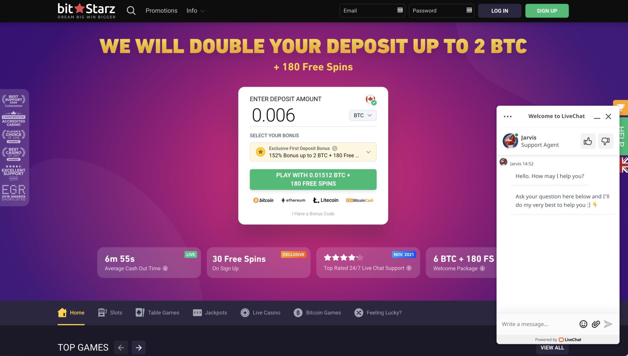 BitStarz Casino Review (2023) - Features, Facts and 100 Free Spins