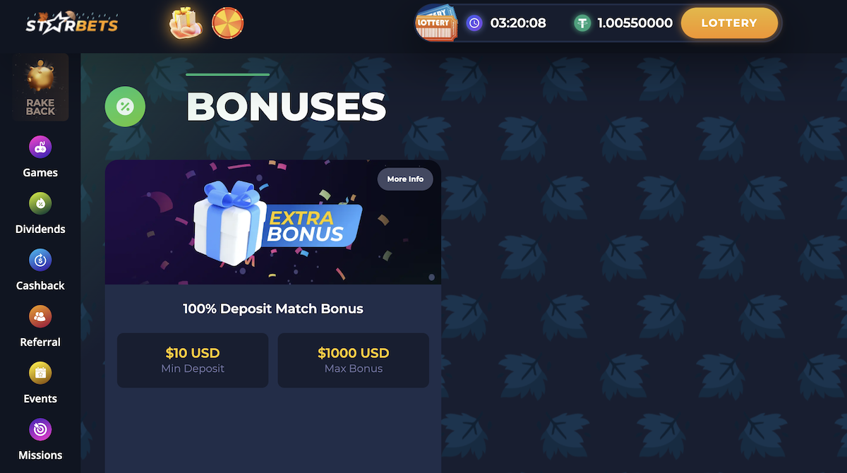 StarBets Casino Review (2024) | Get a 100% Bonus Up to $1,000