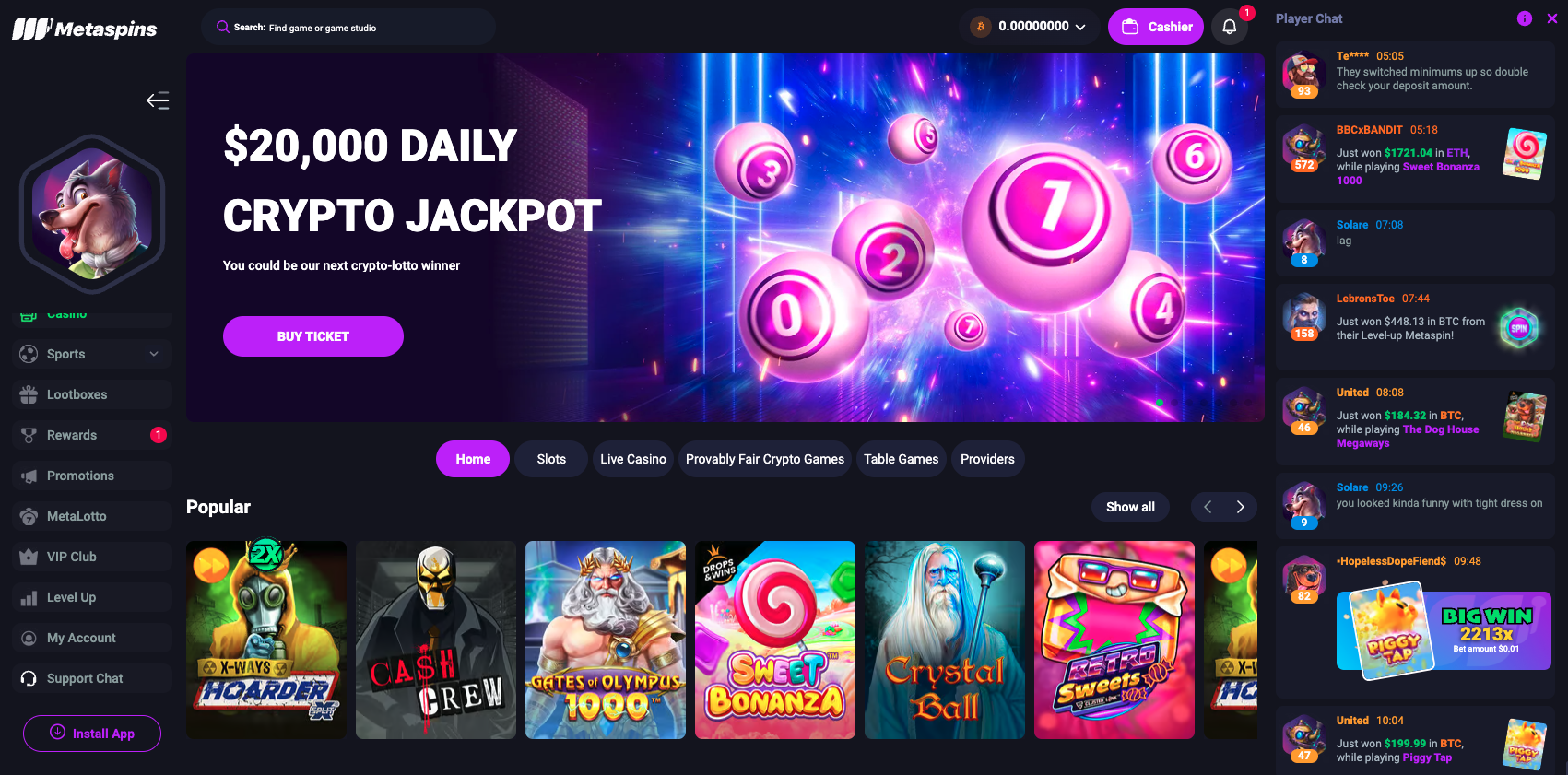 Metaspins Casino Review | 100% up to €1000 + 100 Free Spins 🚀